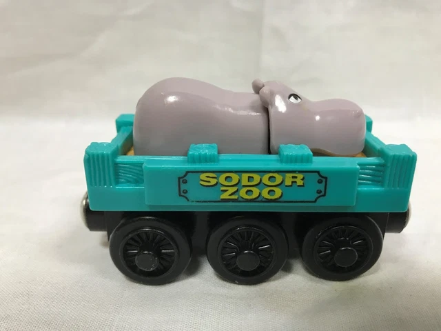 SODOR ZOO OPEN Mouth Hippo Zoo Car Wood Train Wooden Thomas & Friends ...