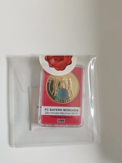 MÜNZE / MEDAILLE Fc Bayern München Deutscher Meister 2015 EUR 17,00 - PicClick DE