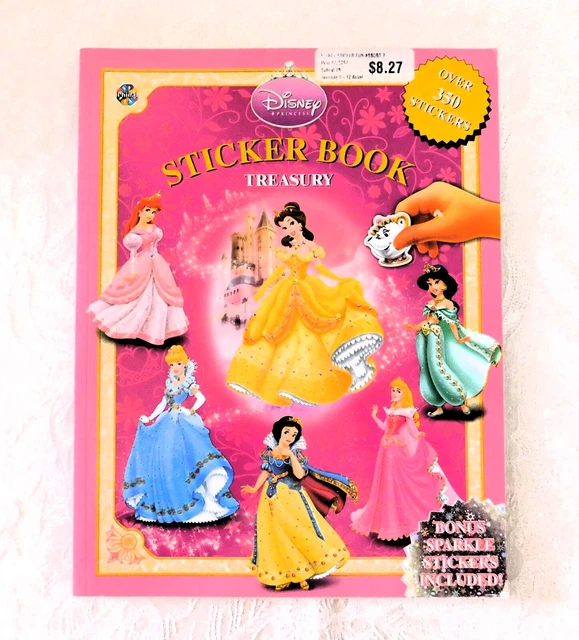 DISNEY PRINCESS STICKER Book Treasury New $14.99 - PicClick