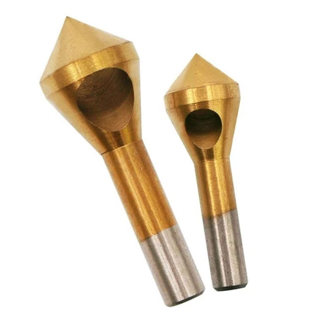 METAL CHAMFERING TOOL Titanium Countersink Deburring Drill Bit Kit (Set ...