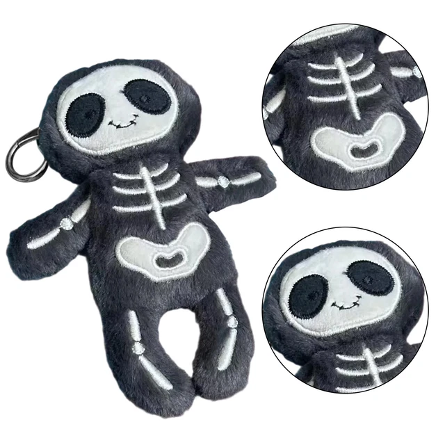 JELLY#CAT SKELETON BOB BAG CHARM with Dust Bag Halloween Spooky Plush ...