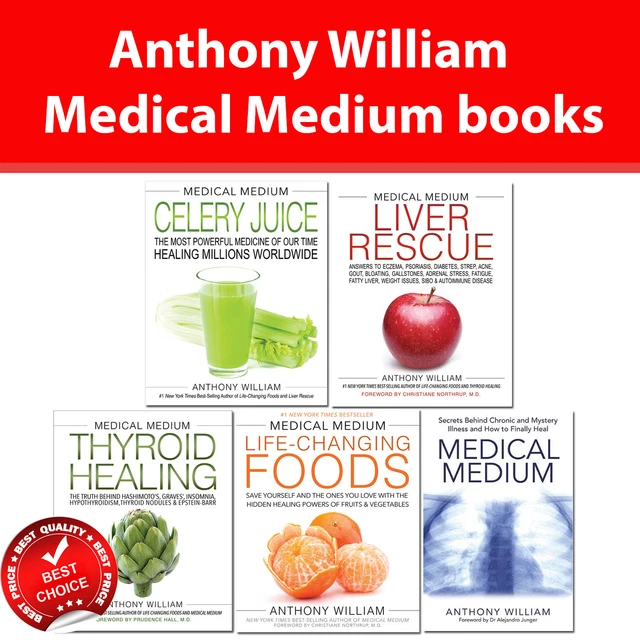 MEDICAL MEDIUM ANTHONY William books Liver Rescue, Thyroid Healing ...