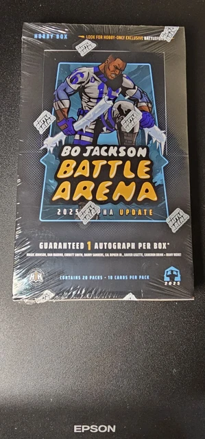 2025 BO JACKSON BATTLE ARENA ALPHA UPDATE Factory Sealed HOBBY BOX! *IN ...