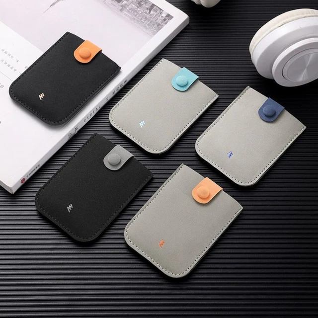 RFID BLOCKING ID Card Holder Laminated Concealed Business Card Case Men ...