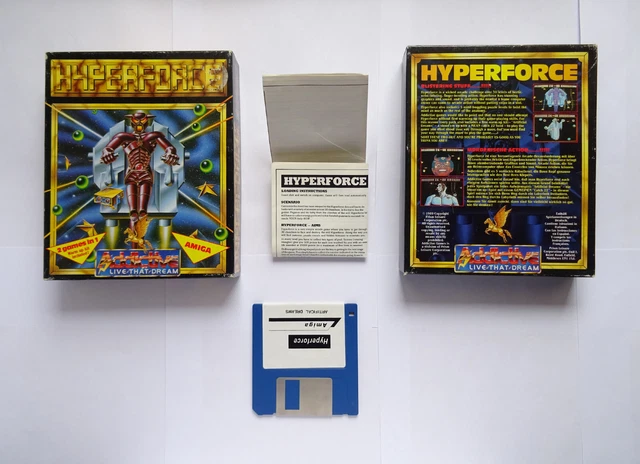 HYPERFORCE HYPER FORCE 1989 Addictive Original Box Boxed Commodore Amiga £50.14 - PicClick UK