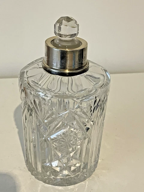 FLACON EN CRISTAL taillé monture argent minerve N°2 . EUR 49,00 ...