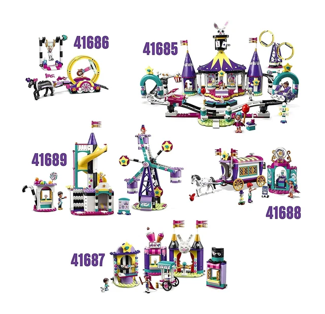 LEGO FRIENDS MAGICAL Funfair Carnival Buildable Construction Playset ...