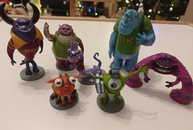 DISNEY PIXAR MONSTERS UNIVERSITY Toy Figures Set BUNDLE x7 Monsters Inc ...