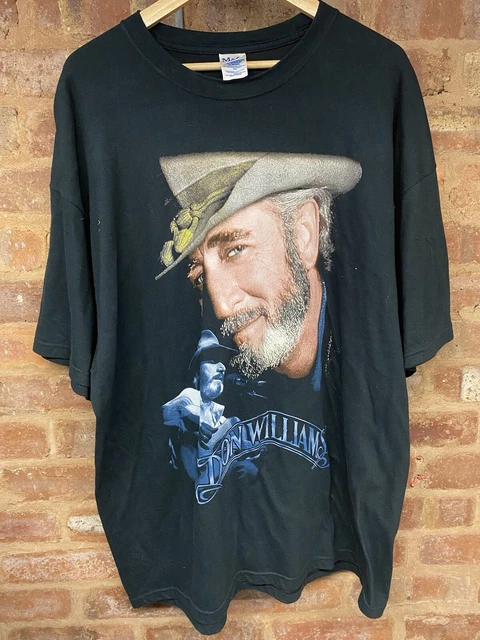 VINTAGE DON WILLIAMS Shirt Mens 2XL XXL Gentle Giant Tour 90's Country ...