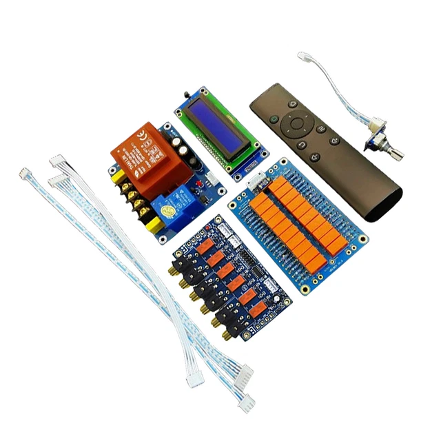HIFI REMOTE RELAY Volume Control Board Passive Preamp Board Audio Input ...