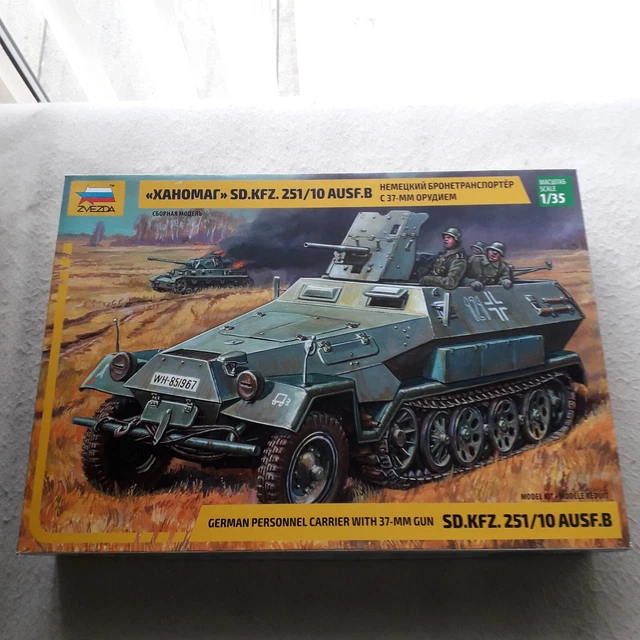 ZVEZDA 3588 1:35 Scale German Personnel Carrier Sd.Kfz.251/10 Plastic ...