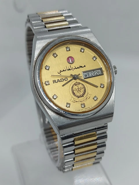 RARE VINTAGE RADO Watch Automatic Saudi military forces- القوات المسلحة ...