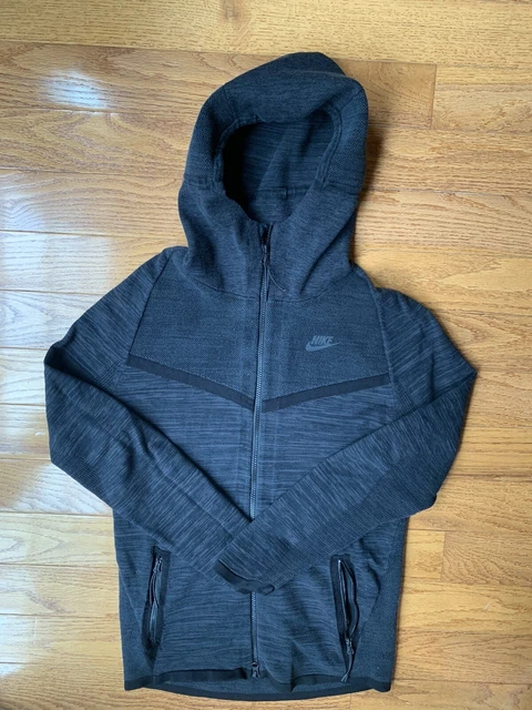 NIKE SPORTSWEAR TECH Fleece Full zip Hoodie Dark Gray Mens XS $49.00 ...