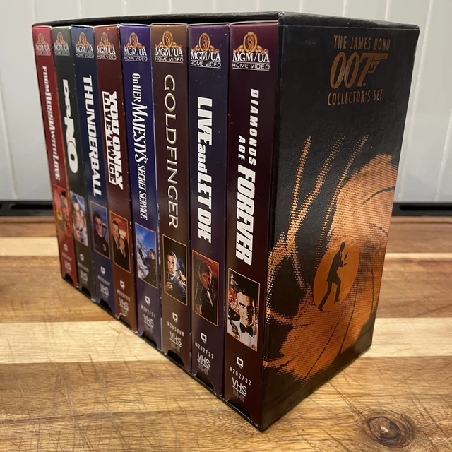 JAMES BOND 007 Collectors Edition 1996 VHS 8 tape set $35.00 - PicClick CA
