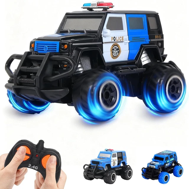 COOL OFF-ROAD POLICE Car Remote Control Toy for Ages 3-7 | Gift for ...