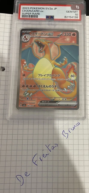 POKEMON CHARIZARD DRACAUFEU ex 151 SV2a Japanese 185/165 PSA 10 G MINT EUR 85,00 - PicClick FR