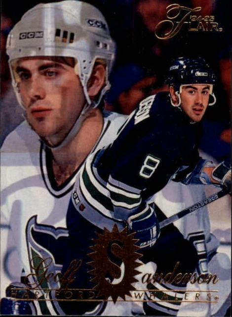 CARTE DE HOCKEY Flair Whalers 1994-95 #74 Geoff Sanderson EUR 1,64 ...