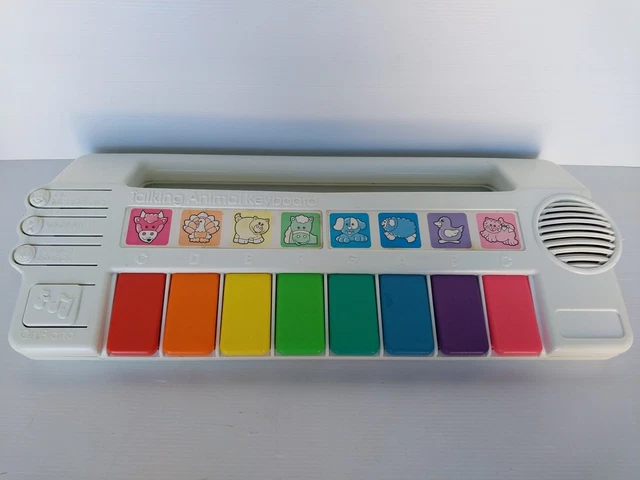 VINTAGE PLAYSKOOL TALKING Animal Keyboard Toddler Electronic Toy 1990 £ ...
