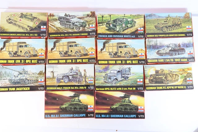 ESCI 1:72 SCALE Selection of Military Vehicle Kits x14 £0.99 - PicClick UK