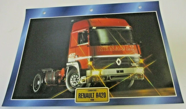 TRUCKS MAXI CARD Cabovers - 1988 Renault R420 £1.00 - PicClick UK