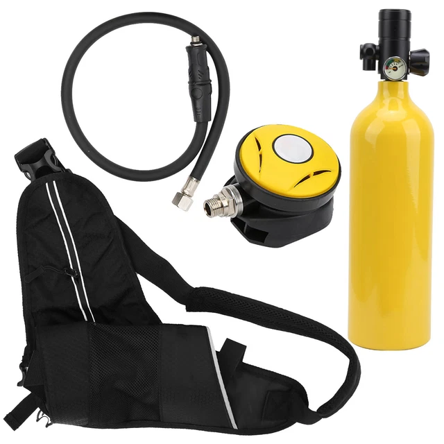 MINI SCUBA DIVING Equipment Underwater Breathing Kit 1L Air Oxygen Tank ...