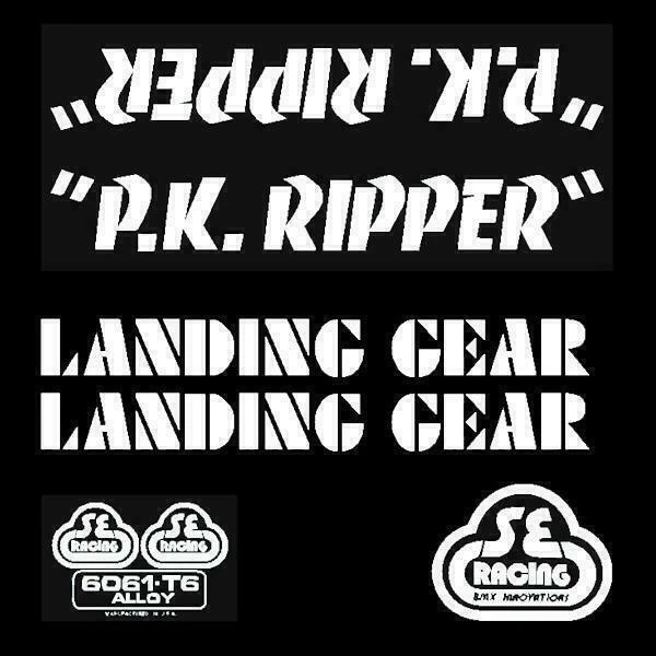 SE RACING - 80'S PK Ripper decal set in white - Old school bmx $60.50 ...