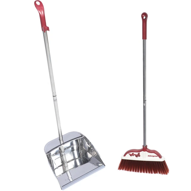 HOME CARPET RAKE Broom Dustpan Combination Stable and Weight Duty ...