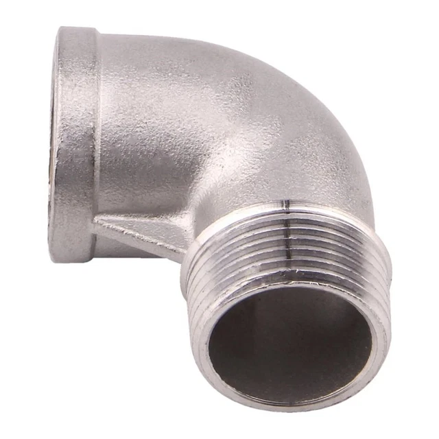 90 DEGREE ELBOW Internal and External Threaded Joints Pipe Connection ...