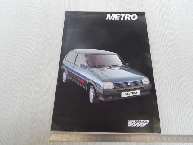 DEPLIANT ORIGINALE AUSTIN Rover Mg Metro Turbo E Normali Brochure ...