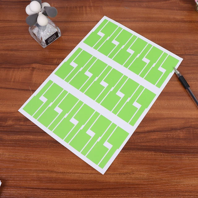 SELF-ADHESIVE CABLE STICKER Identification Cable Marker Electrical Wire ...