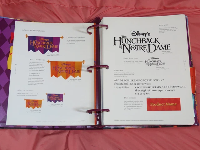 DISNEY HUNCHBACK OF Notre Dame Style Guide with Extra Holiday Section ...