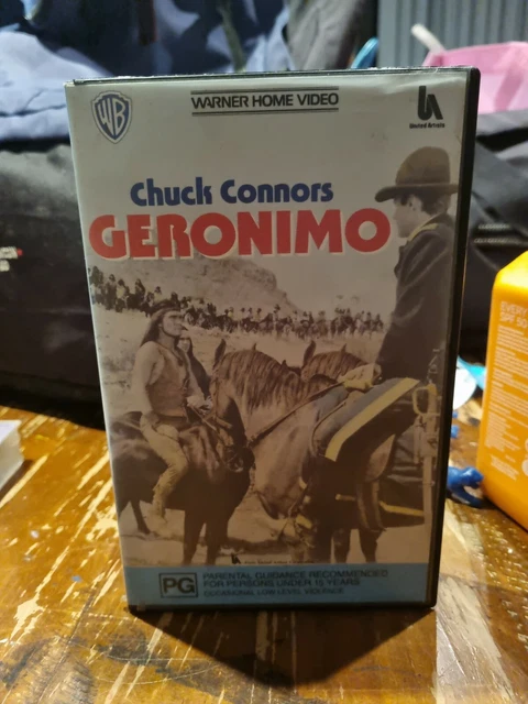 GERONIMO [VHS] WARNER Bros Video Chuck Connors Big Box Ex-Rental Tape ...