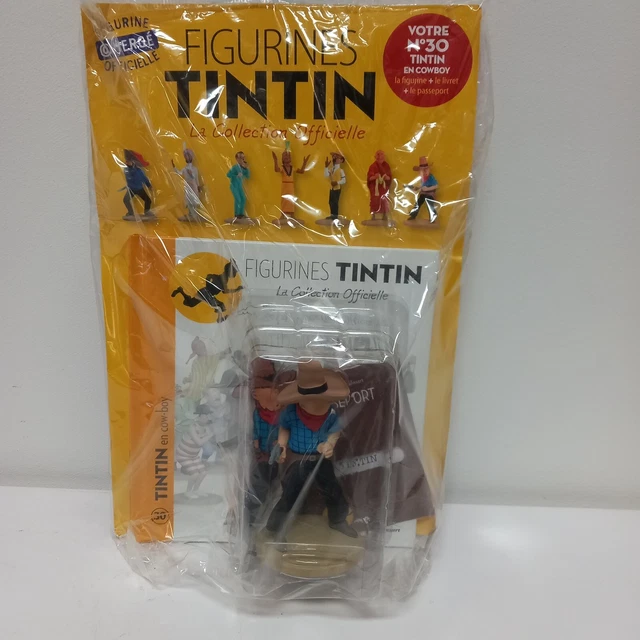 FIGURINE TINTIN - La Collection Officielle - Tintin Cow Boy - N° 30 EUR ...