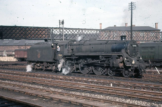 ORIGINAL COLOUR SLIDE of 73144 BR Standard steam loco £4.99 - PicClick UK