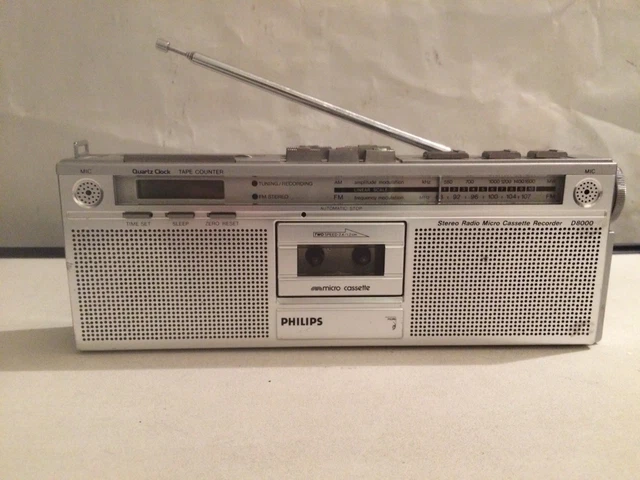 PHILIPS D8000 STEREO Radio Micro Cassette Recorder./defekt/ EUR 74,00 ...