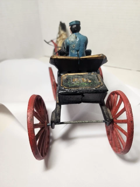 VINTAGE CAST IRON Police Chef Horse Carriage Wagon $41.79 - PicClick CA