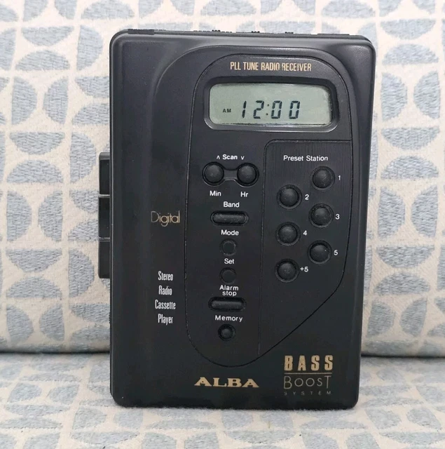 ALBA CP95 PERSONAL Radio Cassette Player FM AM Bass Boost System ...