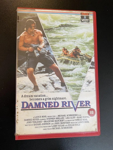 DAMNED RIVER (VHS) 1989 Rare Big Box, Stephen Shellen Action Movie £9. ...
