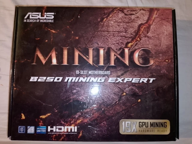 ASUS B250 MINING Expert 19-Slot Motherboard With CPU and RAM £104.68 ...