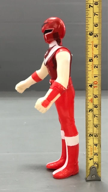 RARE 1987 BANDAI Hikari Sentai Maskman Red Mask Sofubi 7” Figure Japan ...