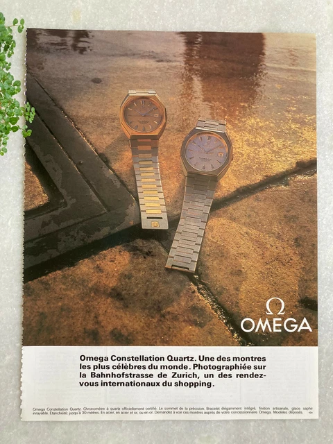 PUBLICITÉ OMEGA CONSTELLATION Quartz advert 1979 montre watch ...