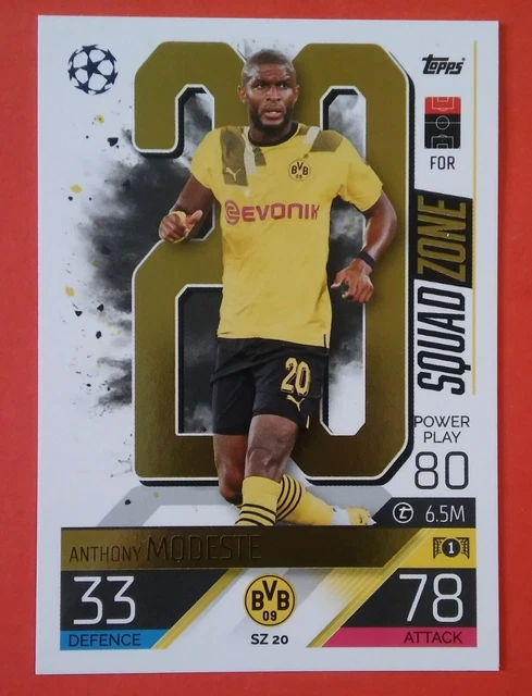 MATCH ATTAX CL/EL 2022/23 Extra - Squad Zone 20-Anthony Modeste de B ...