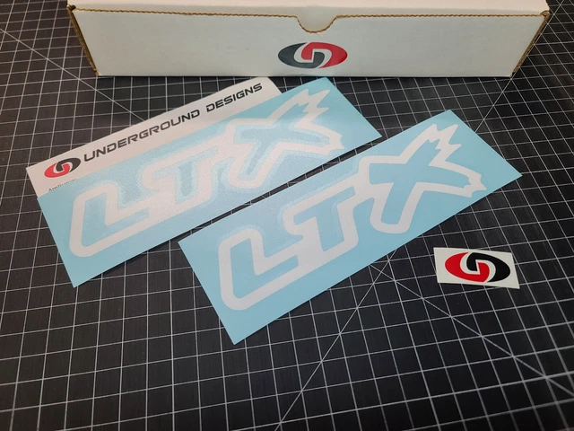 LTX OUTLINE DECALS (2) Racing Hood Window Stickers Corvette Camaro CTSV ...