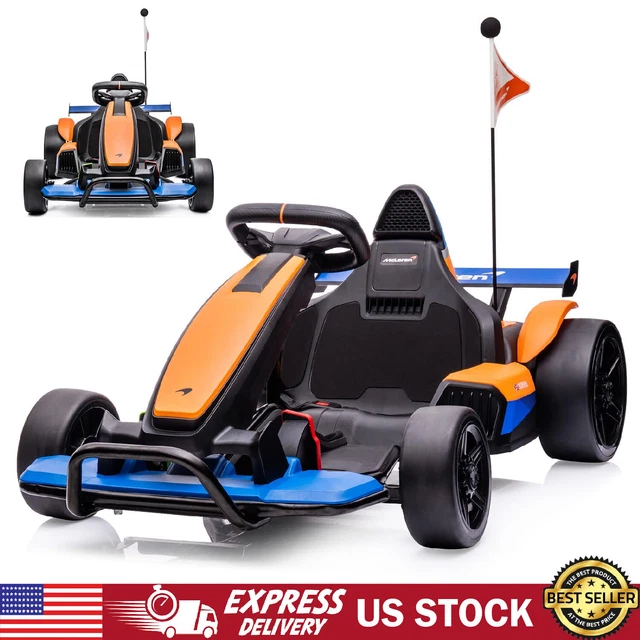 24V ELECTRIC GO Kart for Kids Ride on Car Drift Racing Go Kart 400W*2 ...