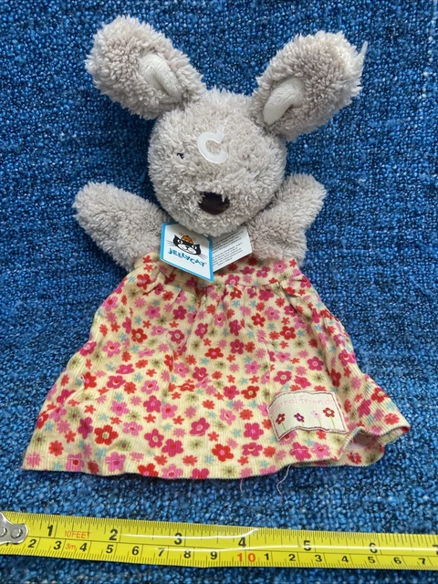 JELLYCAT BEATRICE BUNNY floral friends Hand Puppet retired plush Hand ...