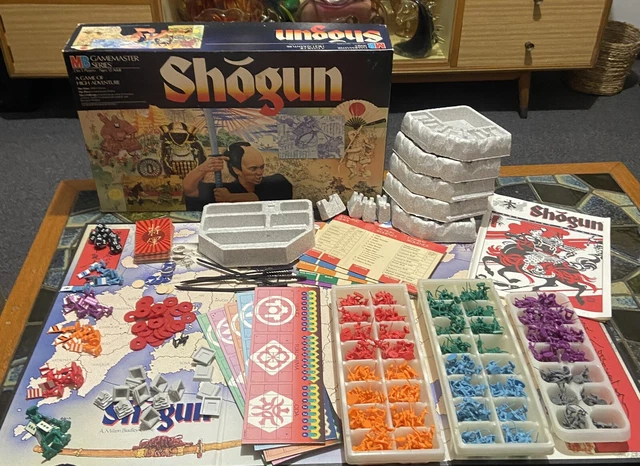 SHOGUN MILTON BRADLEY GAMEMASTER SERIES Board Game RARE 1986 Vintage ...