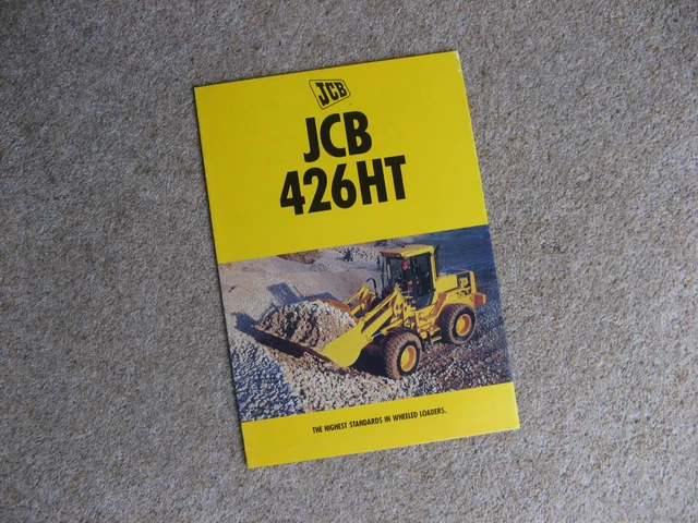 JCB 426HT ARTICULATED WHEELED LOADER BROCHURE 9999/4224 3/95 Circa 1995 ...