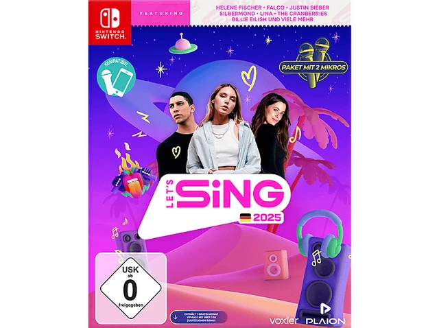LET'S SING 2025 German Version [+ 2 Mics] - [Nintendo Switch] EUR 52,99 - PicClick DE