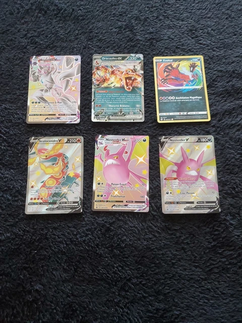 LOT DE 6 cartes Pokémon ultra rares neuves Françaises EUR 1,00 ...
