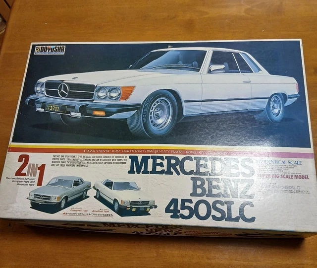 DOYUSHA 1/12 MERCEDES-BENZ 450SLC 2in1 Japan Vintage Rare Unbuilt Model ...